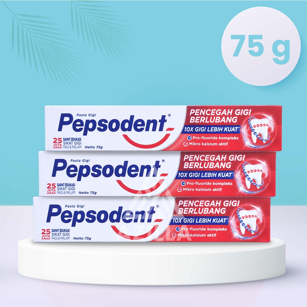 Jual Pasta Gigi Pepsodent 75g | Pepsodent Pencegah Gigi Berlubang 75 gr ...