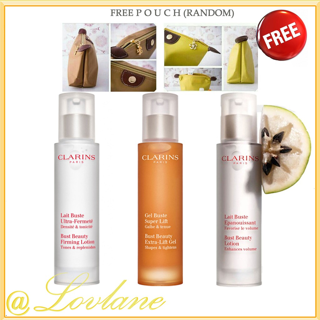 Jual Clarins Bust Beauty Extra Lift Gel 15ml 50ml/Bust Beauty Lotion ...