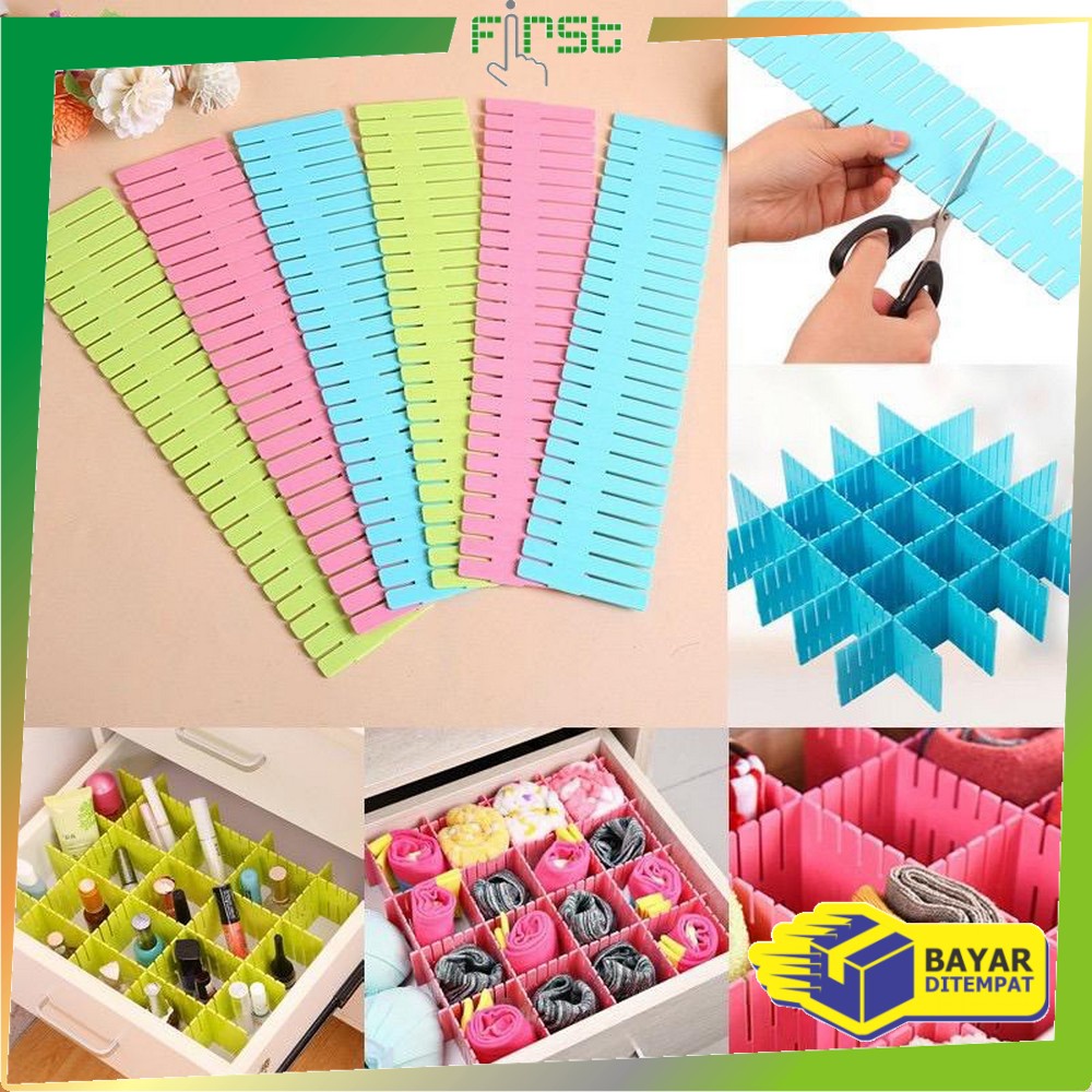 Jual FH-C652 Sekat Laci Organizer Isi 4 pcs Pembatas Laci / Penyekat ...