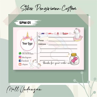 Jual STIKER PENGIRIMAN OLSHOP - STICKER LABEL ALAMAT PENGIRIMAN CUSTOM ...