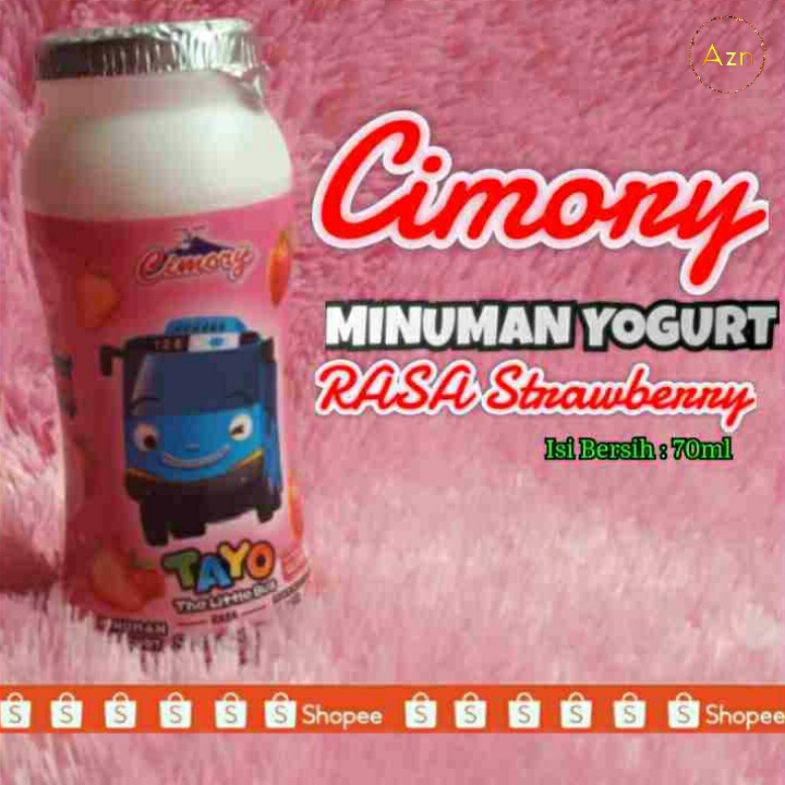 Jual Cimory botol 70ml minuman yogurt rasa strawberry | Shopee Indonesia