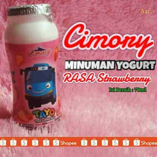 Jual Cimory botol 70ml minuman yogurt rasa strawberry | Shopee Indonesia