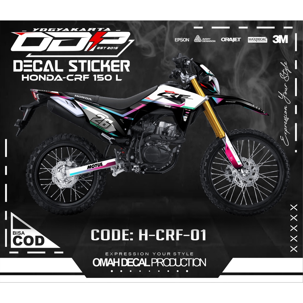 Jual STIKER DECAL CRF 150 HONDA STIKER DECAL KEREN DECAL HARGA TERMURAH ...