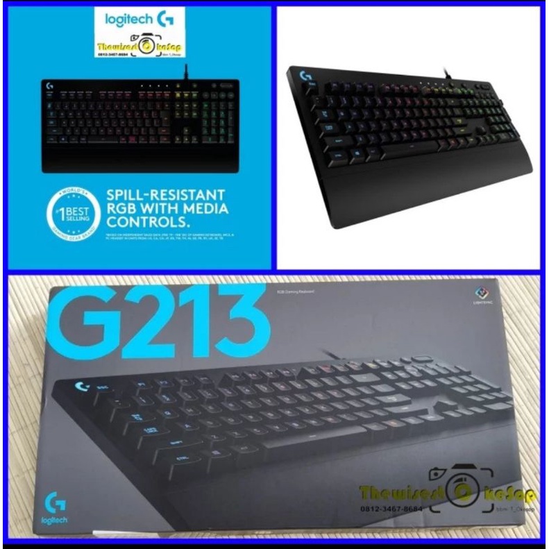 Jual Logitech G213 Keyboard Gaming RGB Prodigy Gamer with Media Control ...