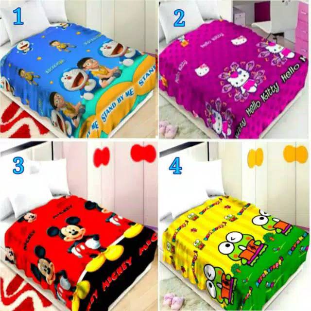 Jual Selimut bulu karakter ukuran 150x200 | Shopee Indonesia