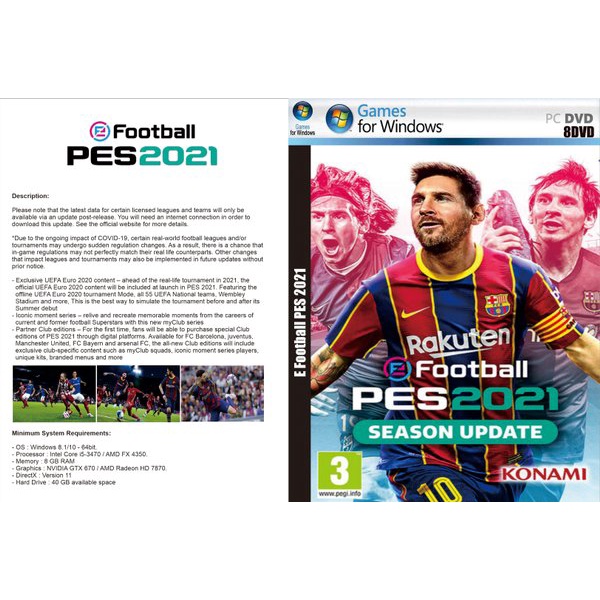 Harga DVD PC Game Efootball PES 2021 Full Terbaru Agt 2025 | BigGo Indonesia