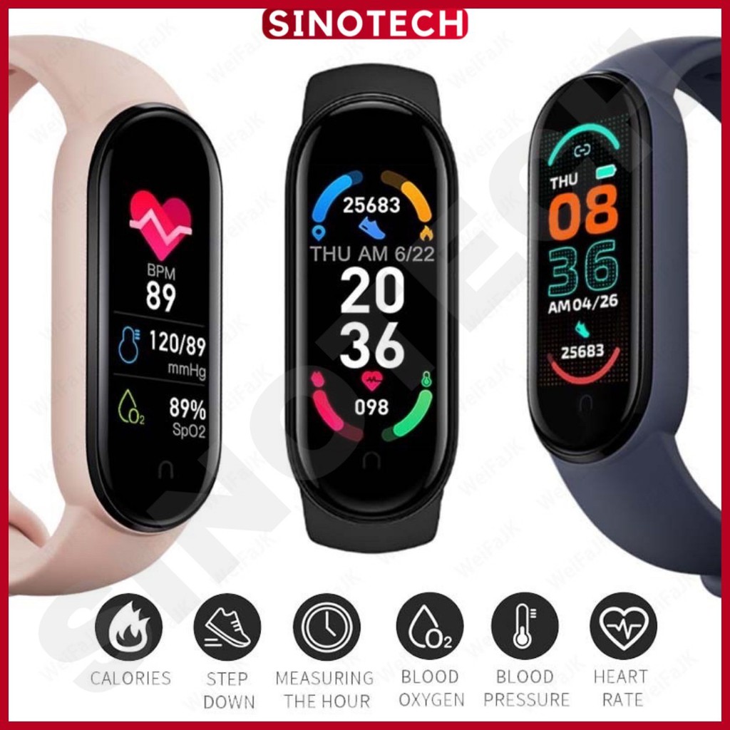 Jual (COD) Smart Band M6 Jam Tangan Pintar Bluetooth / Smartwatch Jam ... Jual (COD) Smart Band M6 Jam Tangan Pintar Bluetooth / Smartwatch Jam ...