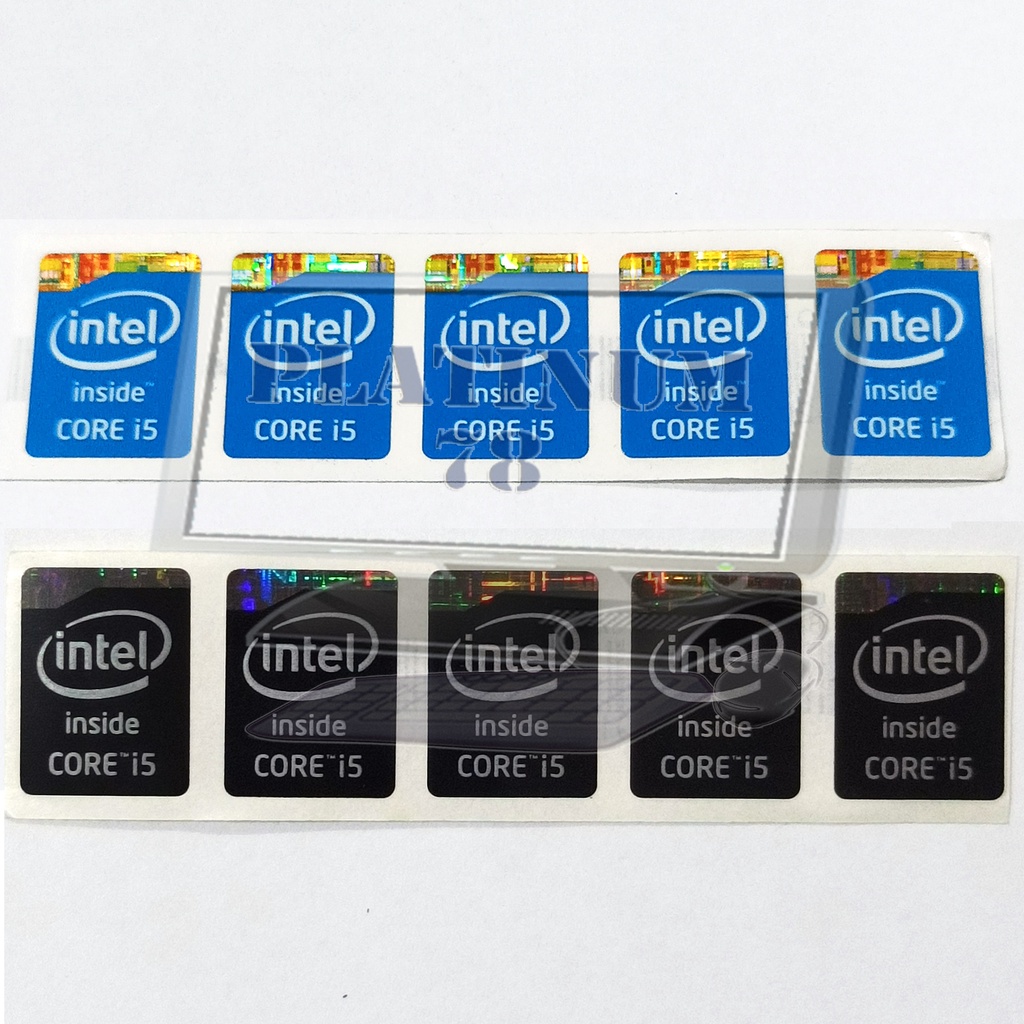 Jual Sticker Stiker Logo intel Core i5 Gen 4 Gen 5 Original | Shopee ...