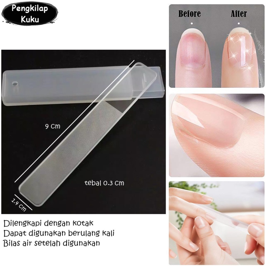 Jual Kikir Kuku Dengan BOX / Pengkilap Kuku / Glass Nail File / Magic ...