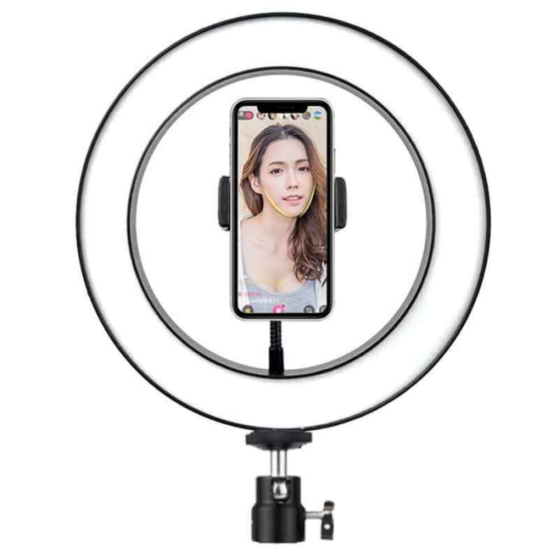 Jual SELFIE RING LIGHT 10"inc/LAMPU RING LIGHT MAKE UP VLOG 26CM ...