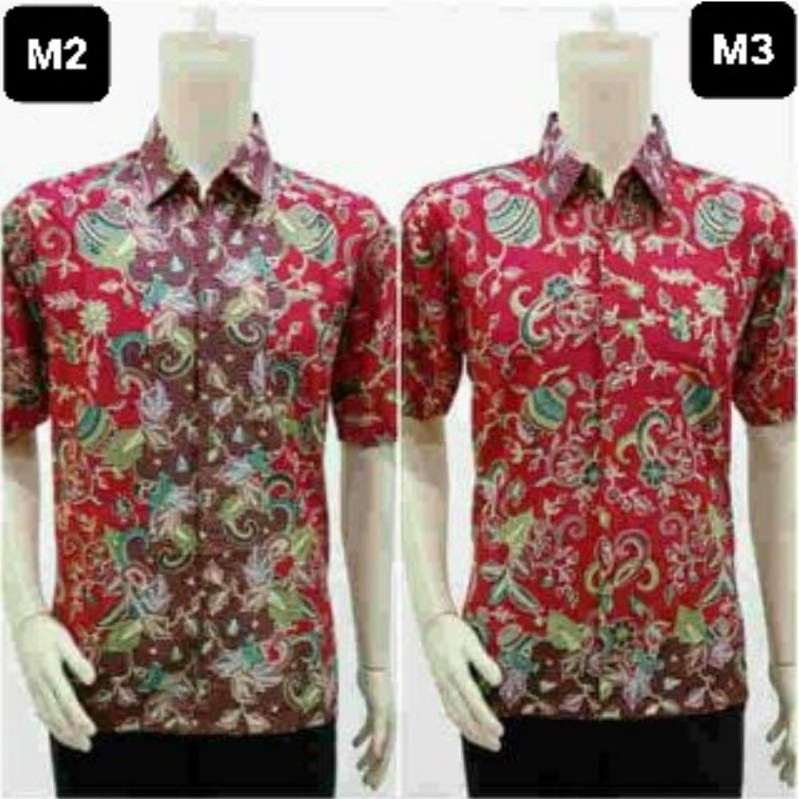 Jual Hem Kemaja Batik Gentong Warna ORI Solo Batik Natal Seragam ...
