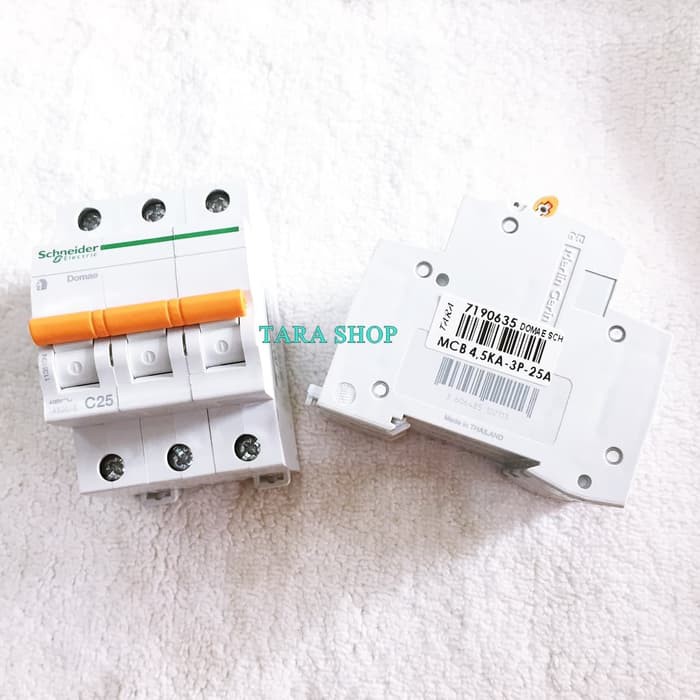 Jual MCB SCH DOMAE 3 PHASE 25 AMPERE - 7190635 | Shopee Indonesia