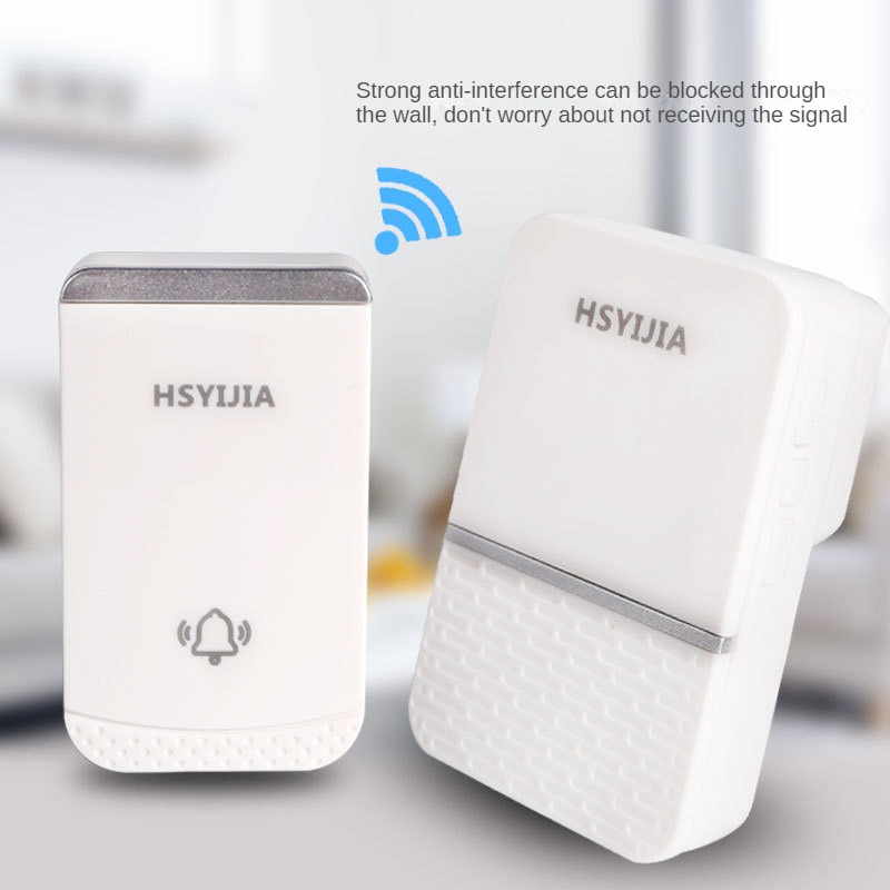 Jual Wireless Door Bell Remote High Volume Long Distance Doorbell AC ...