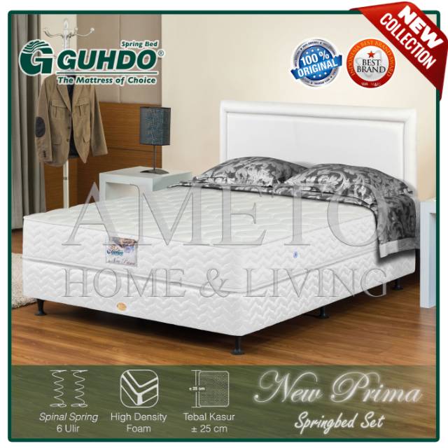 Guhdo Springbed New Prima 140x200 Prospine Style Full Set | Shopee Indonesia