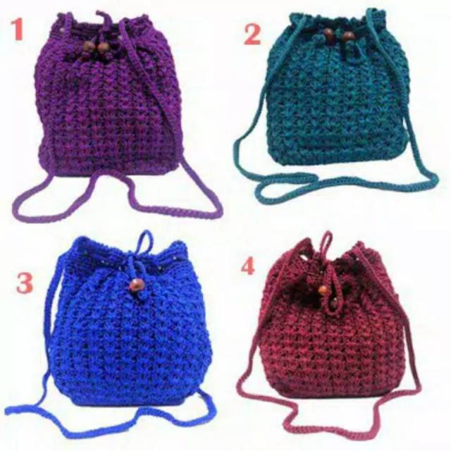 Jual Tas Rajut Serut Mini Murah | Shopee Indonesia