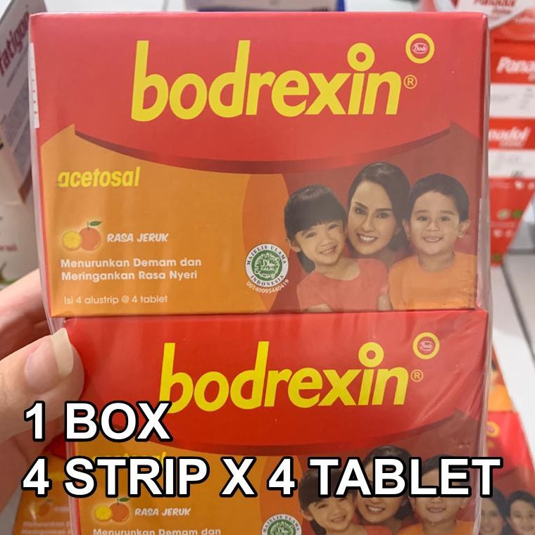 Jual BODREXIN 1 BOX ISI 4 STRIP X 4 TABLET | Shopee Indonesia