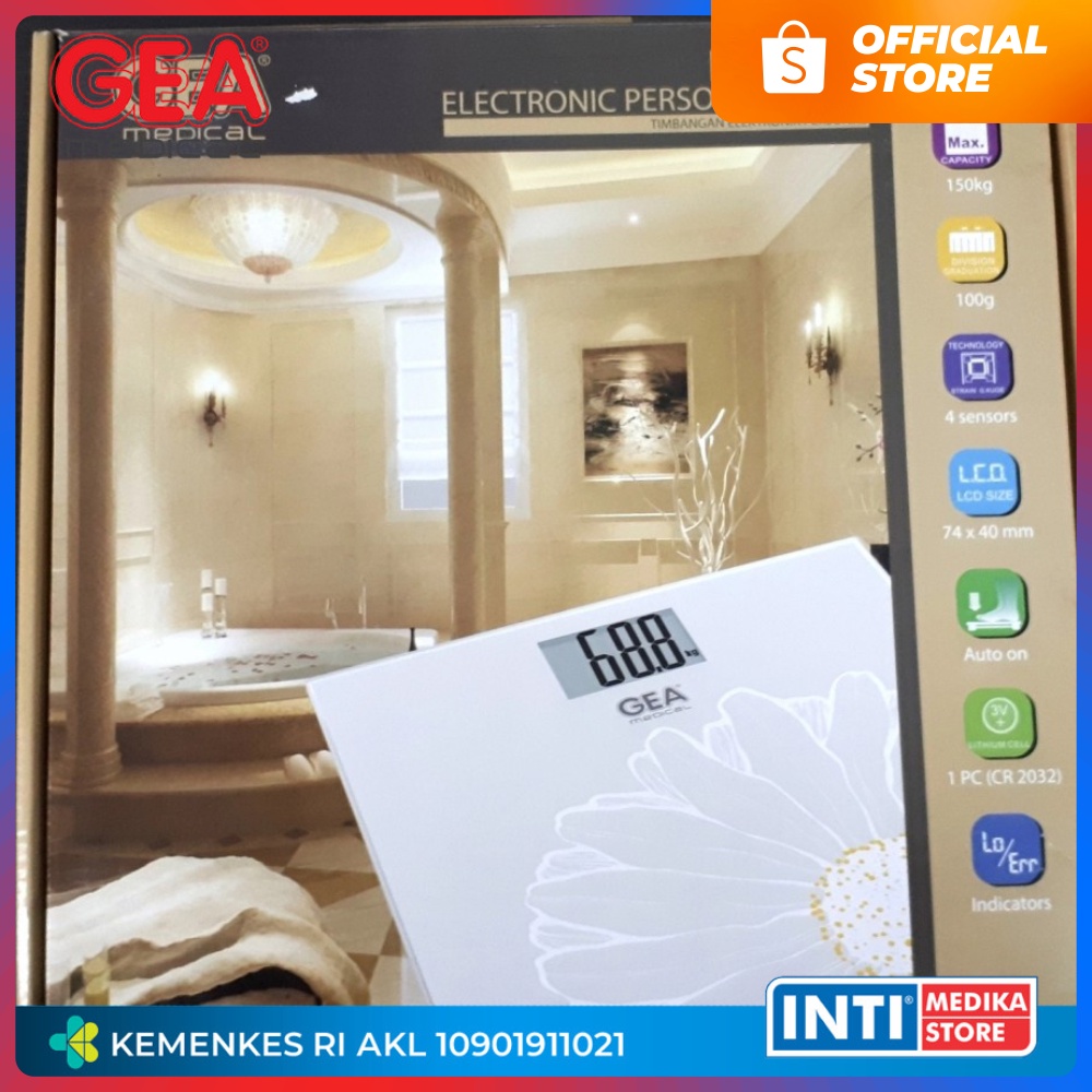 Jual GEA - Timbangan Badan Digital EB 1623 | Body Weight Scale | Shopee ...