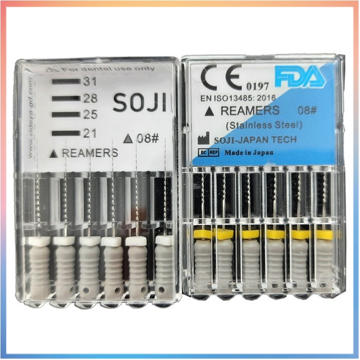 Jual Dental Jarum Endo Reamers Stainless Steel SS UKURAN #08 - 21 mm ...