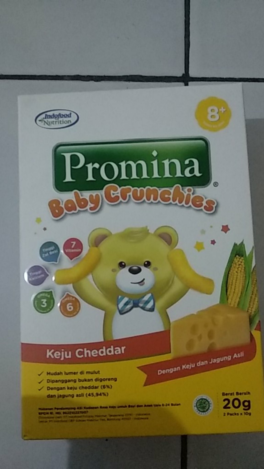 Promina Baby Crunchies Keju Cheddar 20 g | Shopee Indonesia