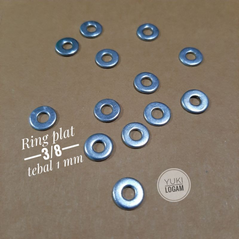 Jual Ring plat M 3 tebal 1mm cocok buat baut M3 | Shopee Indonesia