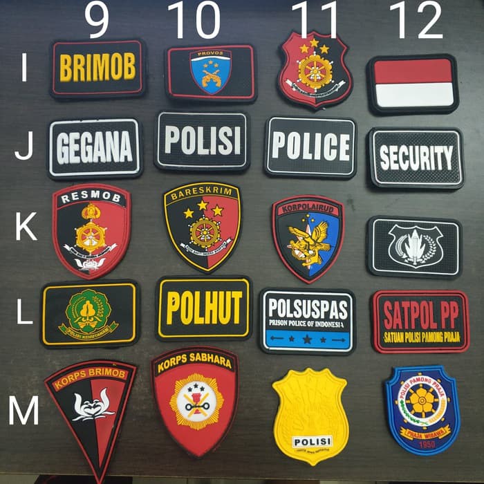Jual Patch logo polisi - brimob - polhut - police - provos - bareskim ...
