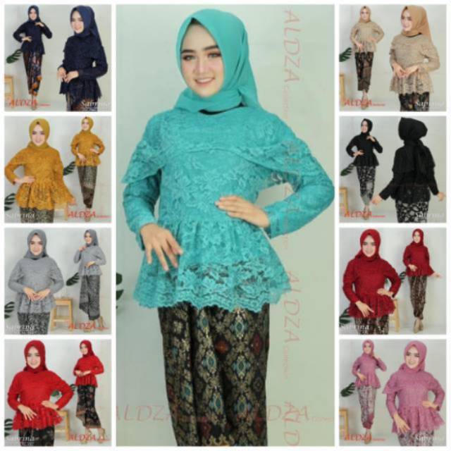 Jual Atasan kebaya marrijane/kebaya brokat sabrina /kebaya modren ...