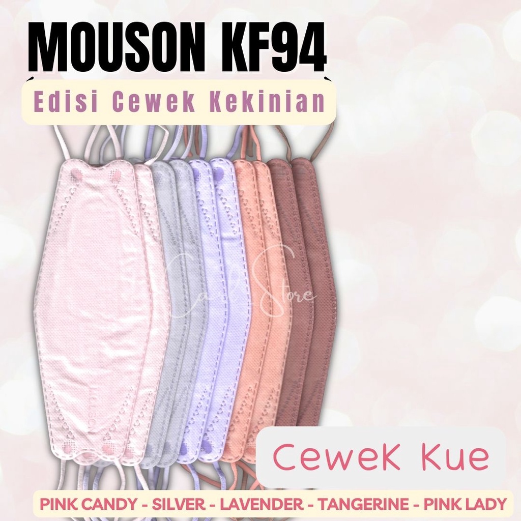 Jual Masker Mouson KF94 4Ply Edisi Cewek Kekinian Cewek Kue Mamba Bumi ...