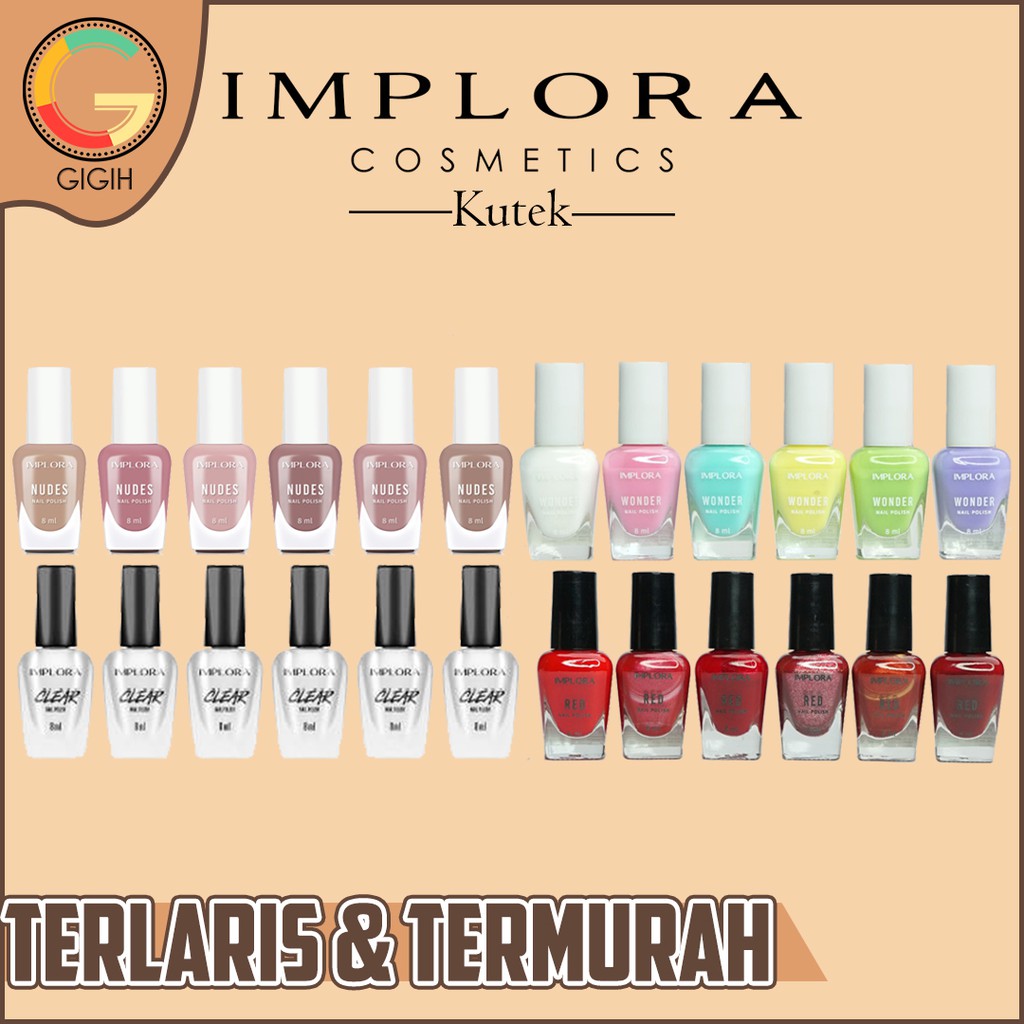 Jual KUTEK / KUTEX IMPLORA HARGA PER KOTAK ISI 6PC Indonesia|Shopee ...