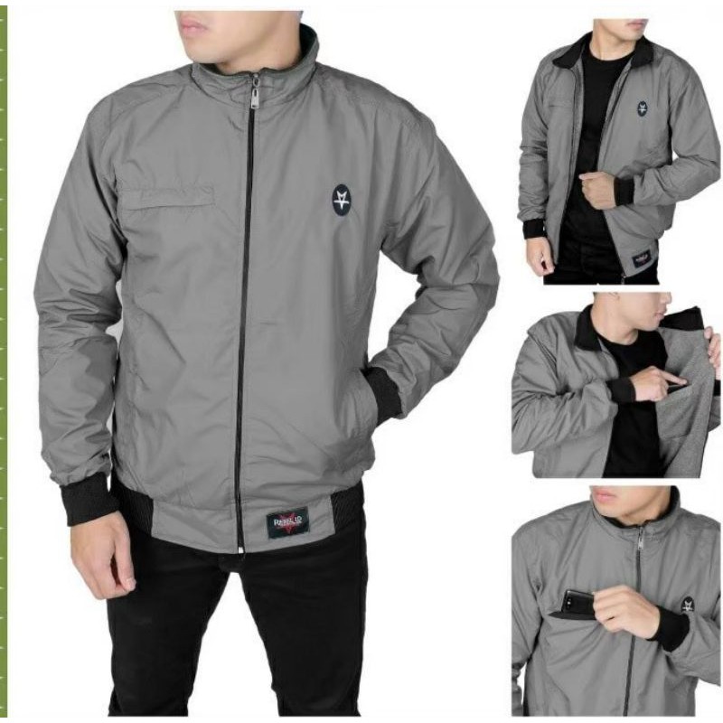 Jual JAKET PRIA BAHAN POLYESTER IMPORT TASLAN JN STROMLINE TRIPLE H ...