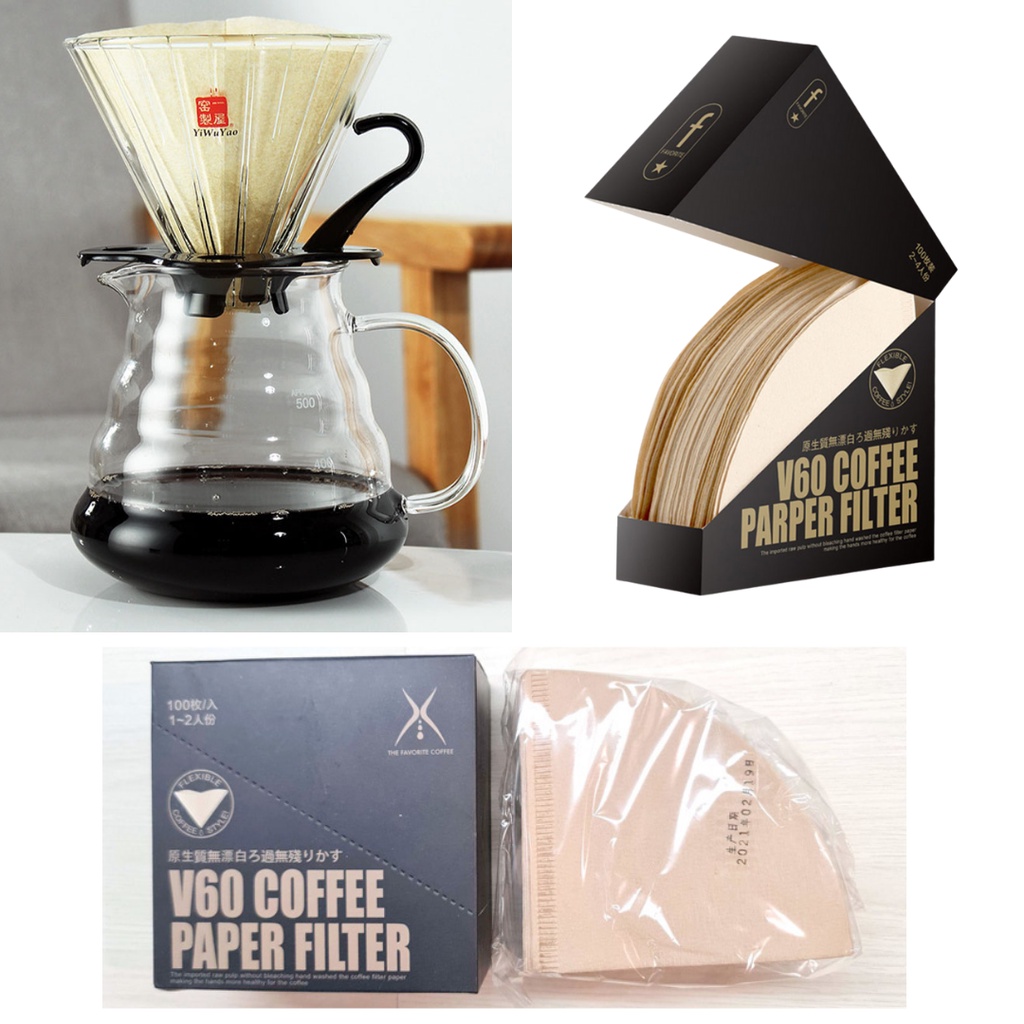 Jual Paper Filter Kopi - Kertas Filter Saringan Kopi V60 - Filter Pour ...