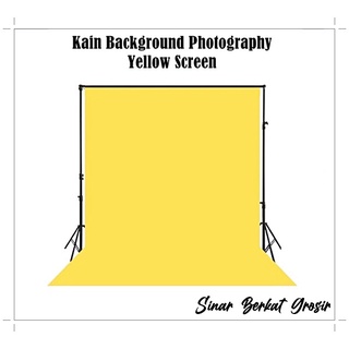 Jual Kain Background Foto Video Yellow Screen / Kain Backdrop Kuning ...