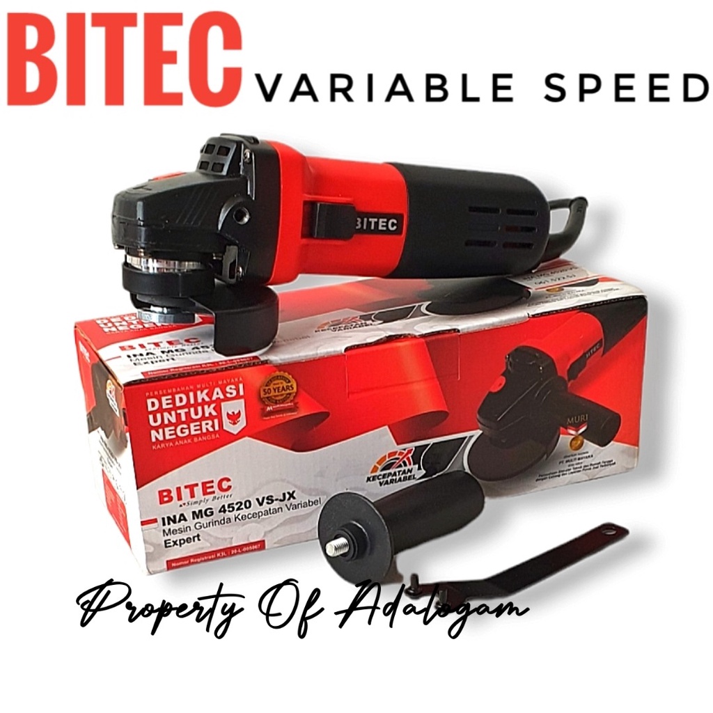 Jual BITEC INA MG 4520 VARIABLE SPEED Mesin Gerinda Tangan 4 Inch Grenda | Shopee Indonesia