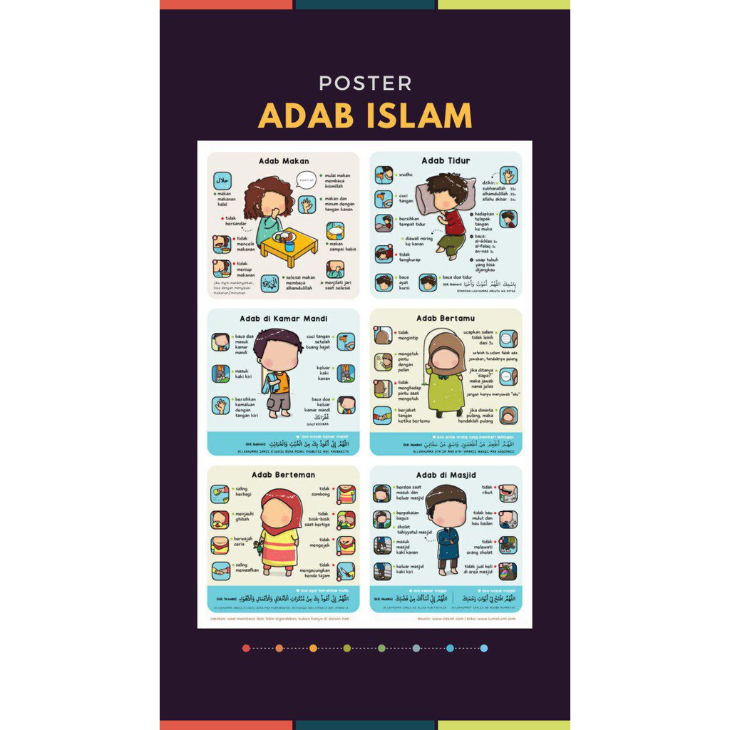 Jual Poster Adab Islam Versi Anak | Shopee Indonesia