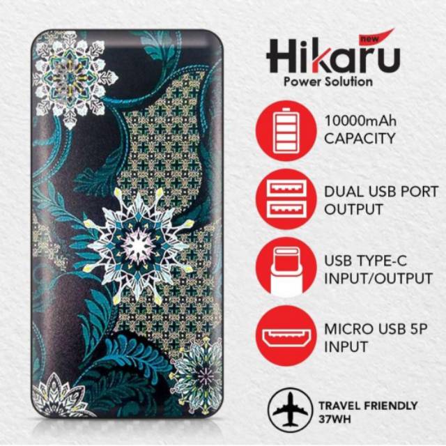 Jual POWER BANK 10.000 mAh GREN BATIK | Shopee Indonesia