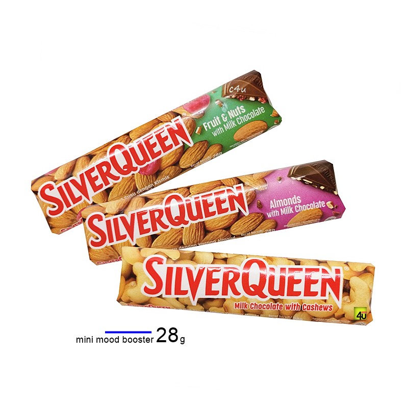Jual Silver Queen - MINI Milk Chocolate Bar - 28g Kecil | Shopee Indonesia