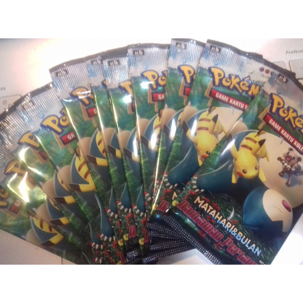 Jual Pokemon Matahari & Bulan Booster Pack Hantaman Pertama Set B Kartu | Shopee Indonesia