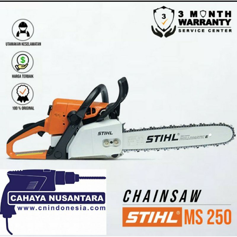 Mesin Potong Kayu MS250 Sthil 20 Inch / Mesin Chain saw Sthil | Shopee Indonesia