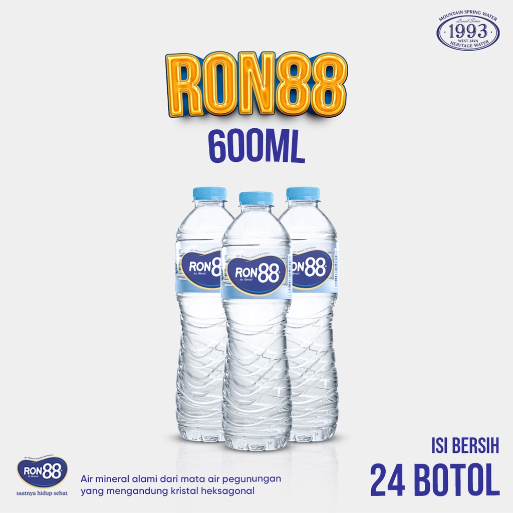 Jual Ron88 - Air Mineral 600Ml | Shopee Indonesia