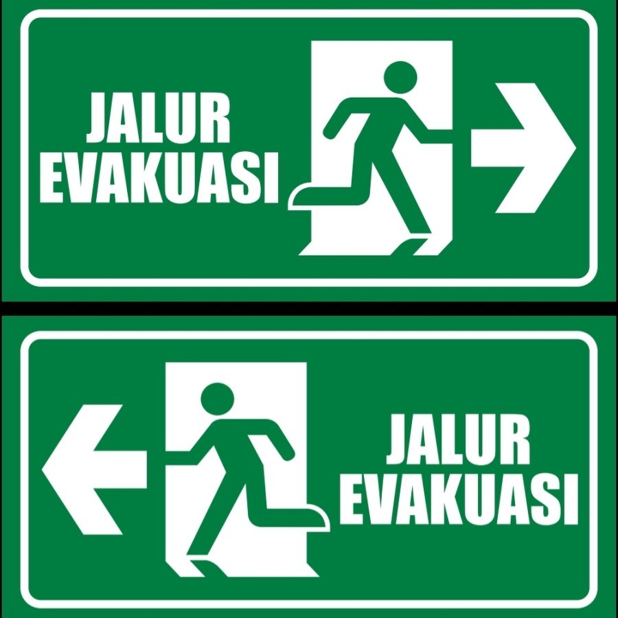 Jual sign stiker jalur evakuasi panah / sticker rambu pintu darurat ... Jual sign stiker jalur evakuasi panah / sticker rambu pintu darurat ...