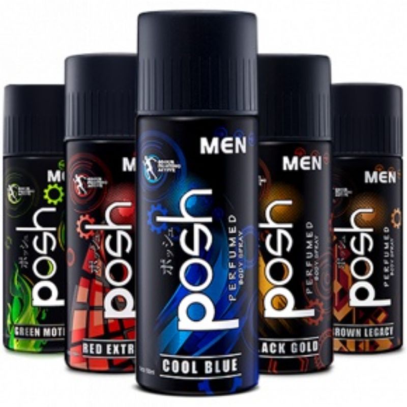 Jual POSH Men Body Spray 150ml POSH Men Body Spray Cool Blue 150ml ...