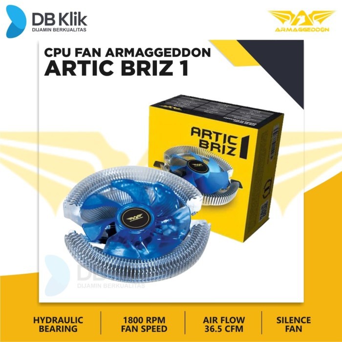 Jual CPU Fan Armaggeddon ARTIC BRIZ 1 ( CPU Fan Armageddon ARTIC BRIZ 1 ...