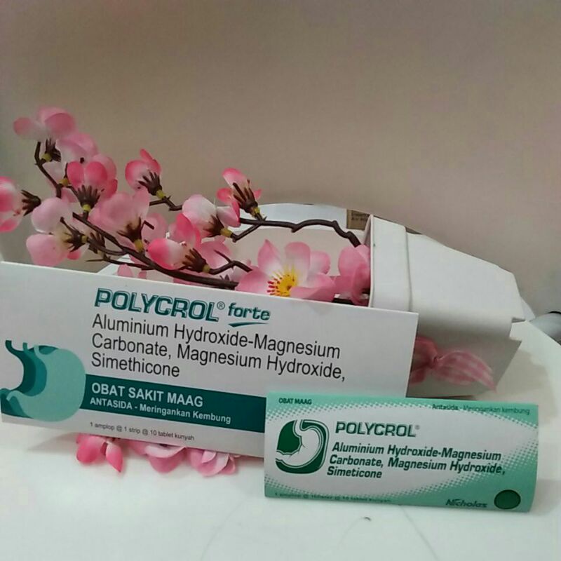 Jual Polycrol Forte tablet kunyah isi 10tablet dan Polycrol tablet ...