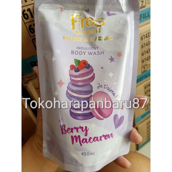 Jual Fres&natural berry macaron 450ml / Fres&natural Berry macaron body ...