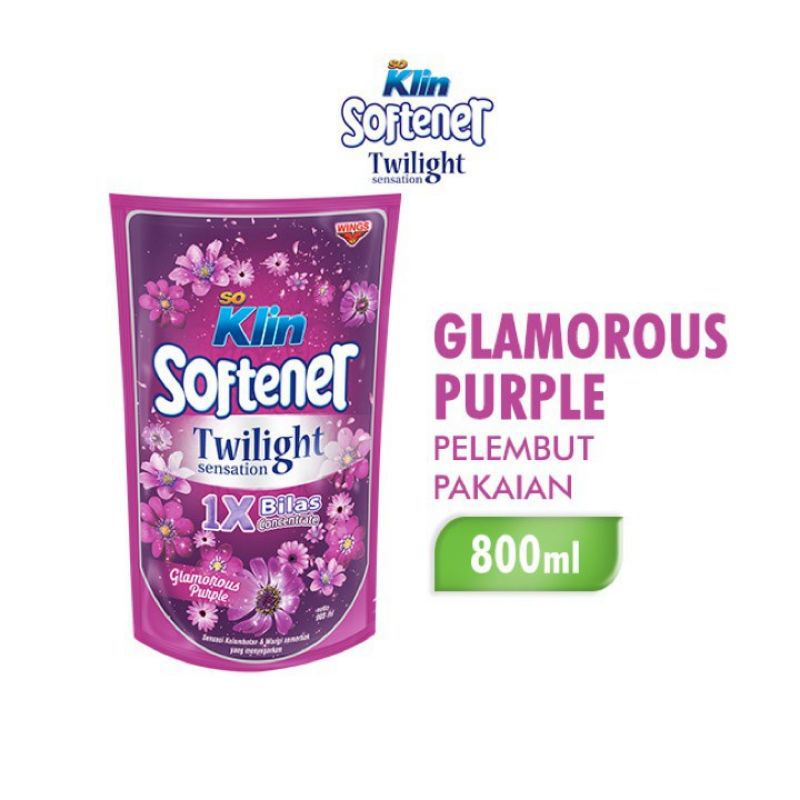 Jual so Klin softener twilight sensation glamorous purple 800ml ...