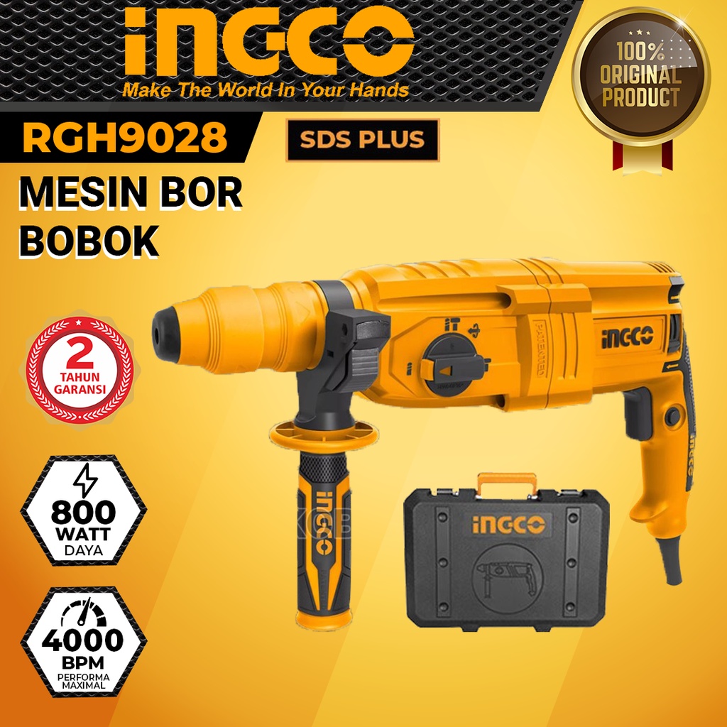 Jual Mesin Bor Bobok INGCO RGH9028 Mesin Rotary Hammer Drill Sds Plus ...