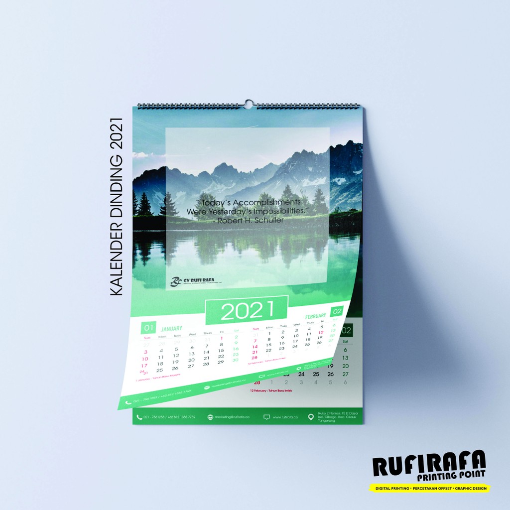 Jual Kalender Dinding 2022 (Jilid Spiral) | Shopee Indonesia