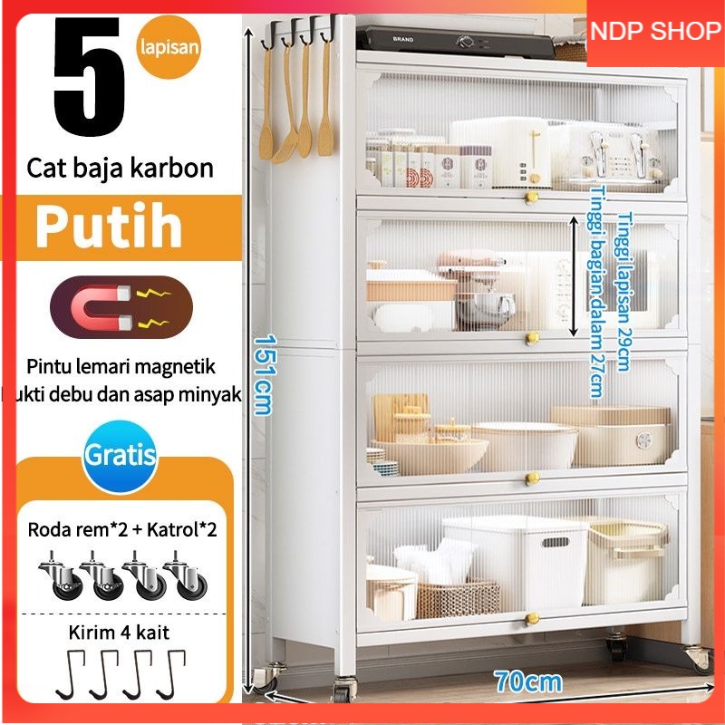 Jual rak kabinet dengan penutup rak putih rak makanan lemari peralatan ...
