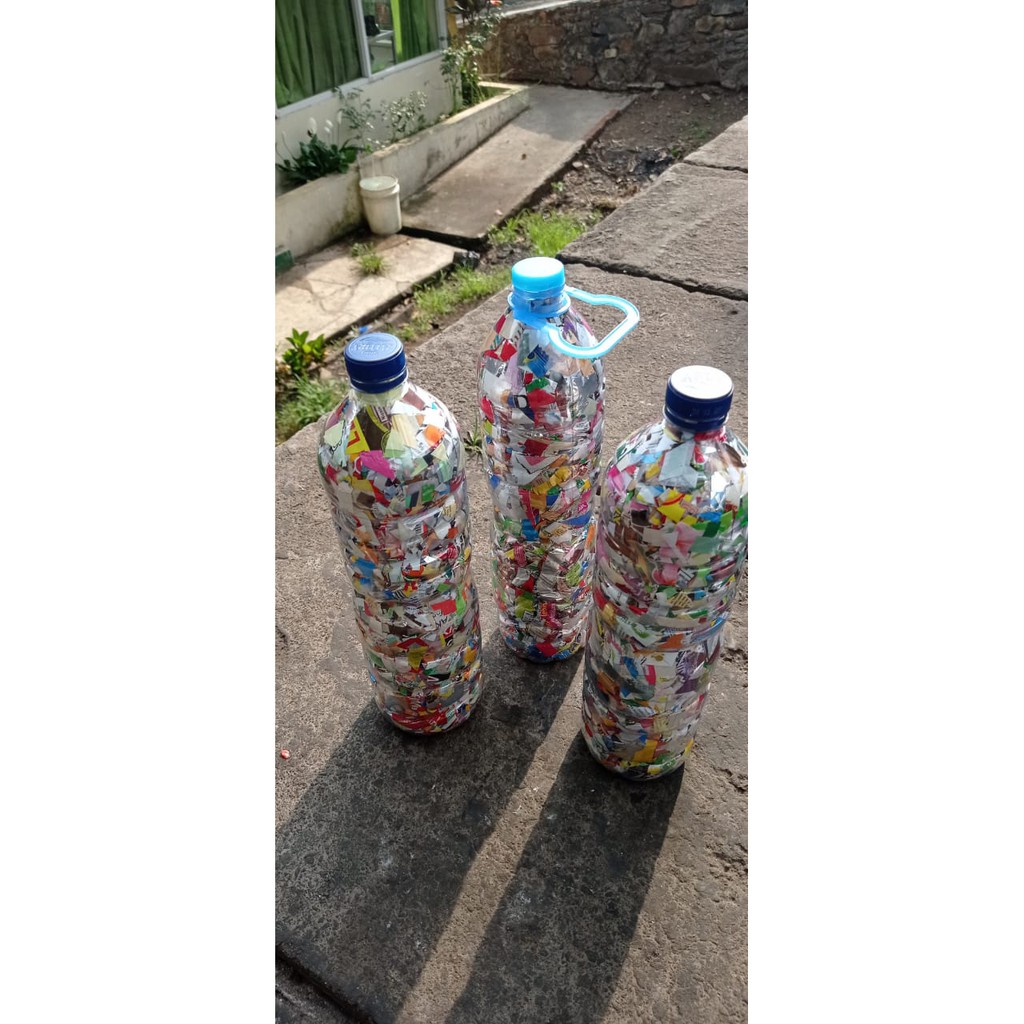 Jual ECOBRICK 1500 ML BOTOL BESAR AQUA BATA RAMAH LINGKUNGAN | Shopee ...