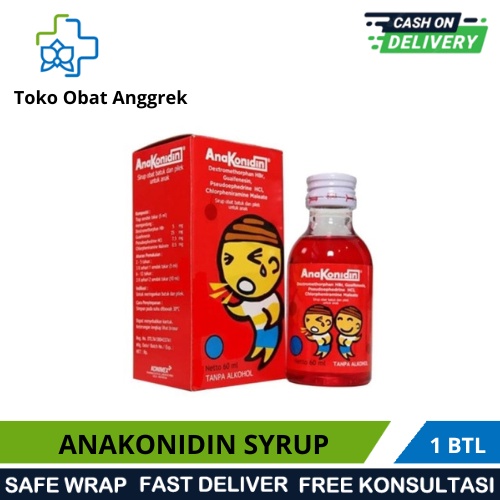 Jual ANAKONIDIN SYRUP/60ML/OBAT BATUK DAN PILEK/BERSIN BERSIN PADA ANAK ...