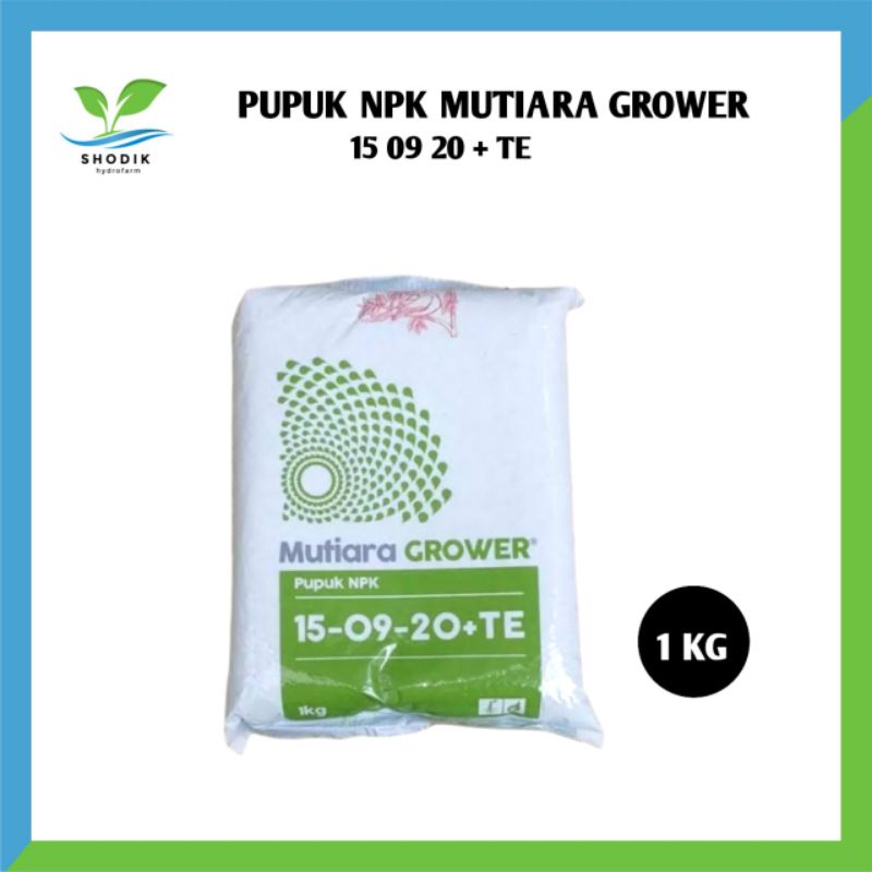 Jual Pupuk NPK Mutiara Grower 16 09 20 + TE 1kg Indonesia|Shopee Indonesia